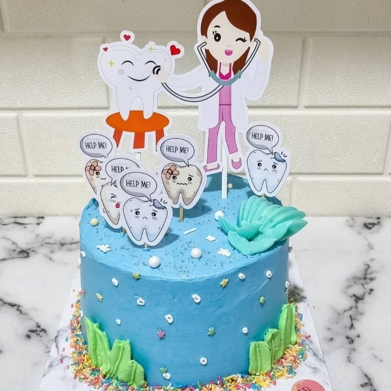Jual Topper Karakter Topper Cake Topper Dokter Gigi Topper Ulang Tahun ...