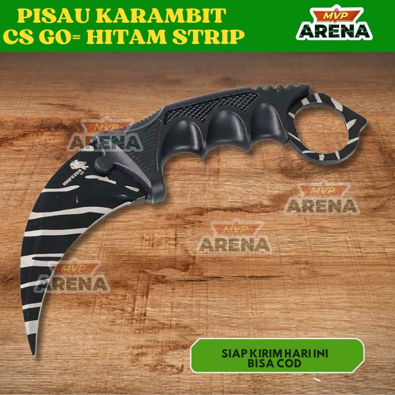 Jual KNIFEZER Pisau Karambit CS GO Collector Knife - H10 - hitam strip | Shopee Indonesia