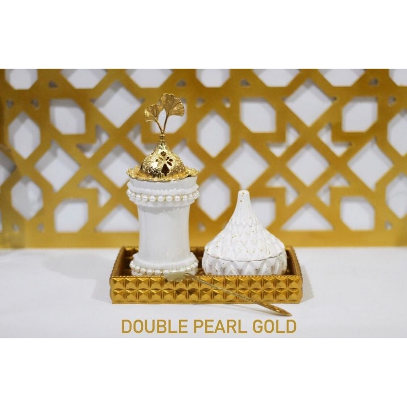 Jual Mabkhara set white gold 4in1 ( Tanpa Dupa ) / tempat bakar dupa ...