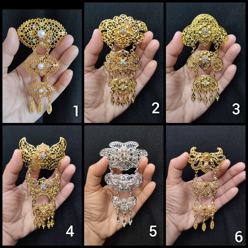 Jual kumpulan bros kutubaru kebaya 3 susun, bros jawa, bros betawi ...