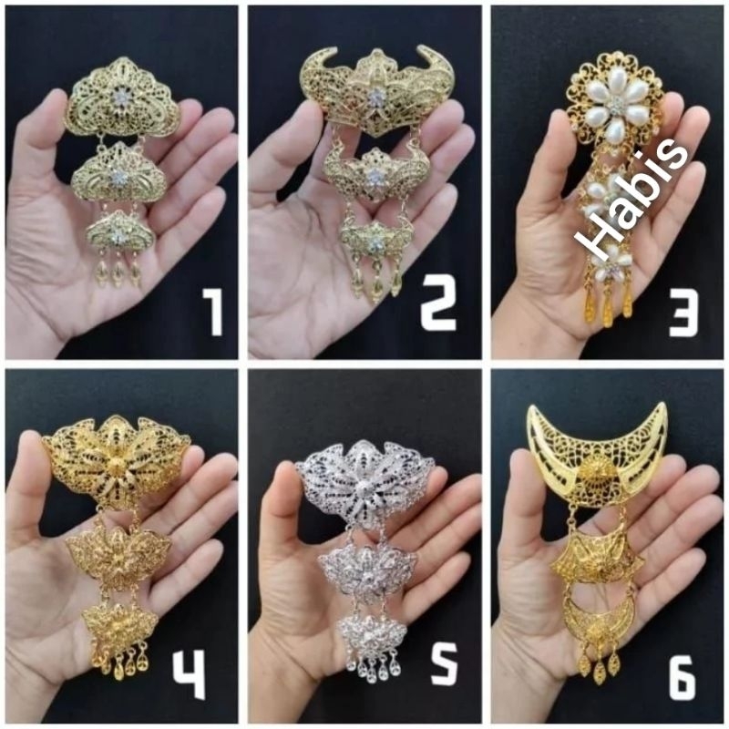 Jual kumpulan bros kutubaru kebaya 3 susun, bros jawa, bros betawi ...