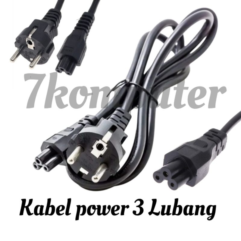 Jual KABEL POWER 3 LUBANG all Lenovo Dell Asus Acer | Shopee Indonesia