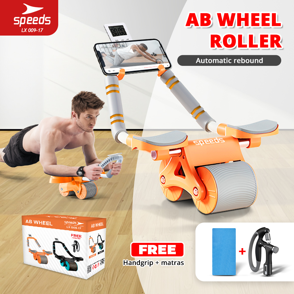 Jual SPEEDS Ab Roller Automatic Rebound Fitness Ab Roller Pembentuk ...