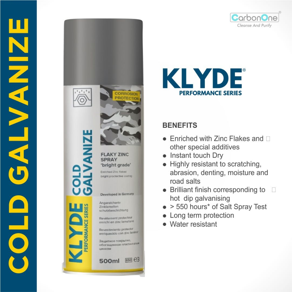 Jual Zinc cold galvanize klyde spray 500 ml | Anti Karat | Shopee Indonesia