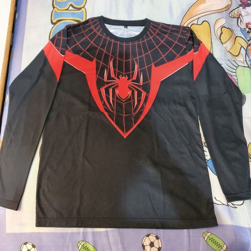 Jual Kaos Motif Spiderman Miles Morales Suit Lengan Panjang | Shopee ... Jual Kaos Motif Spiderman Miles Morales Suit Lengan Panjang | Shopee ...