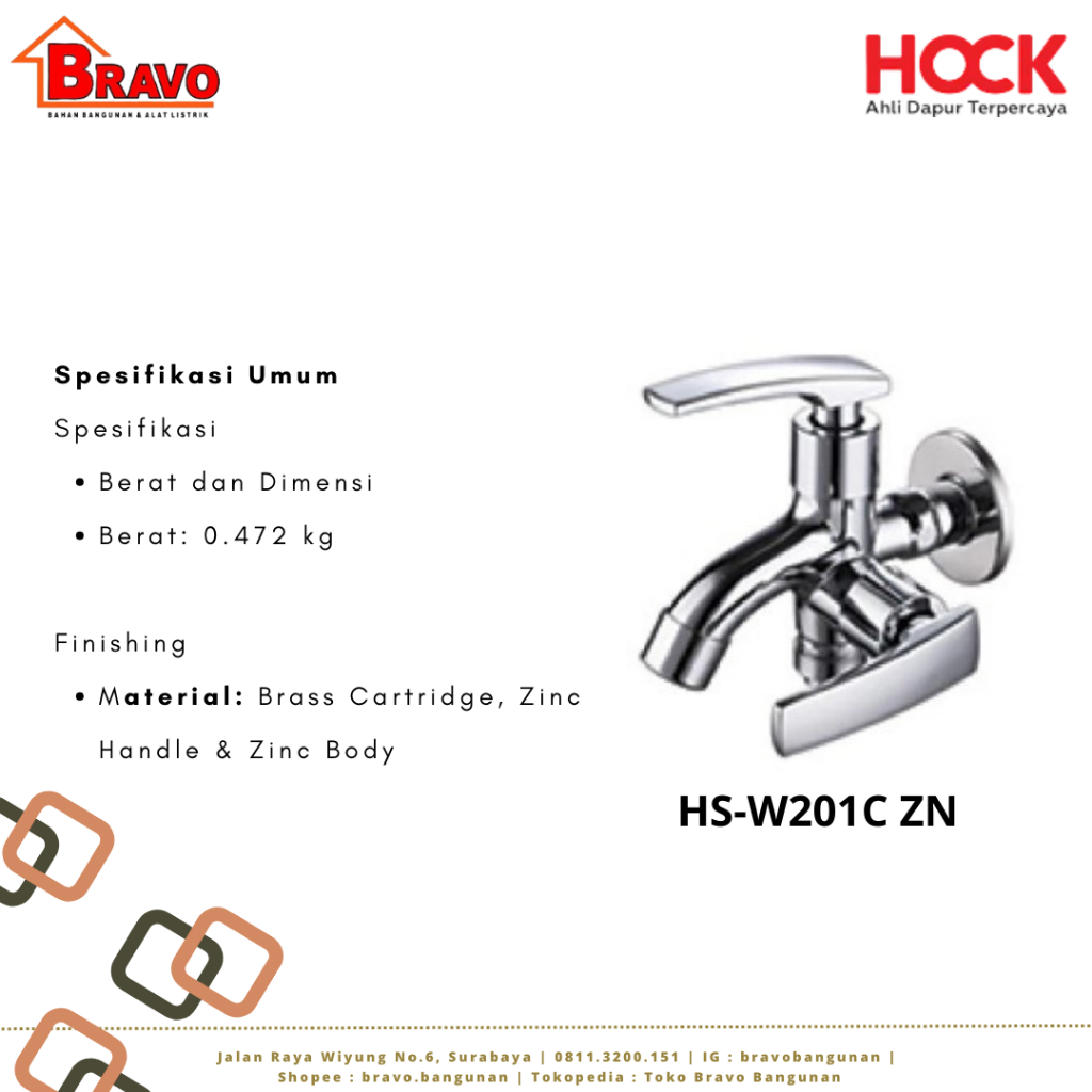 Jual Kran Dinding HS-W201C ZN | Shopee Indonesia