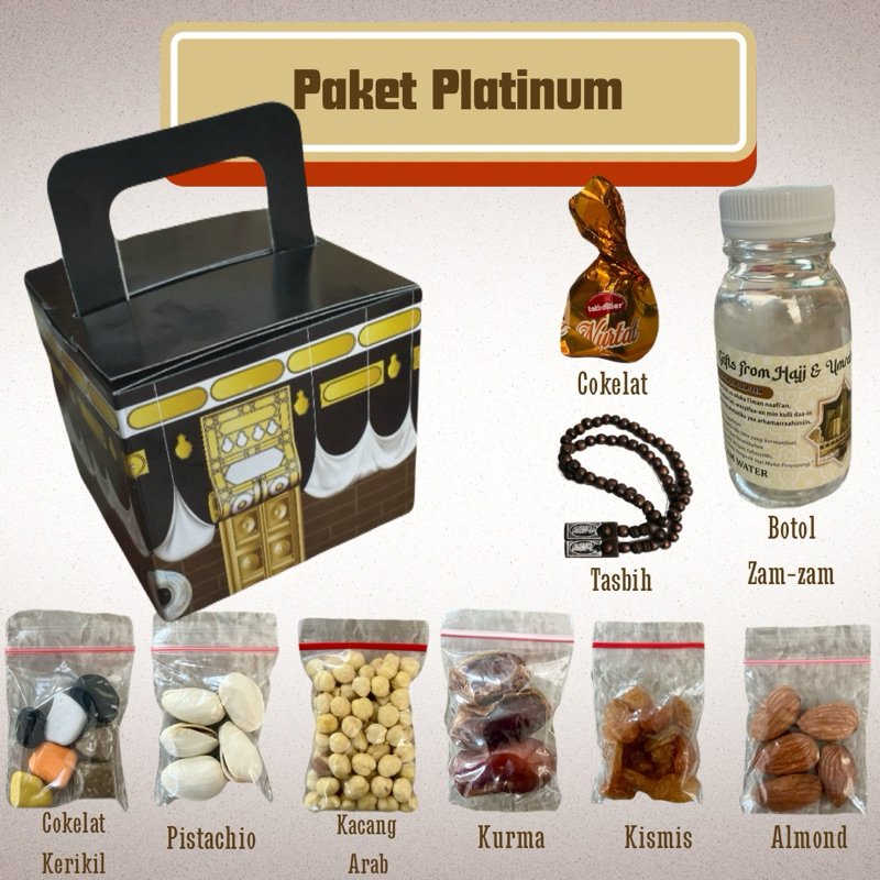 Jual paket souvenir oleh oleh haji dan umroh grosir kurma almond dus ...