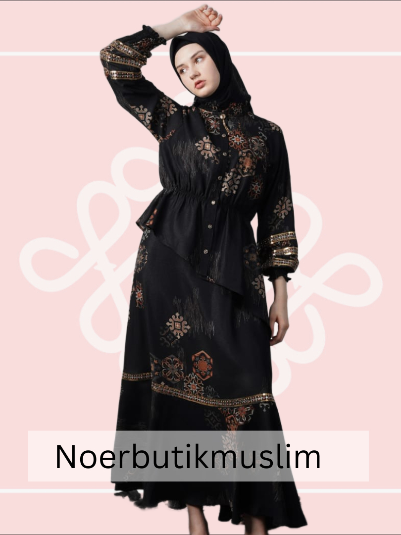 Jual Hikmat Fashion Original A3620 Abaya Hikmat noerbutikmuslim Gamis turki Gamis turkey Abaya ...