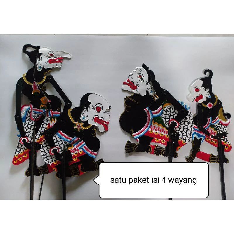 Jual Wayang Punokawan 4 Tokoh Wayang Punakawan Hiasan Dinding Mainan ...