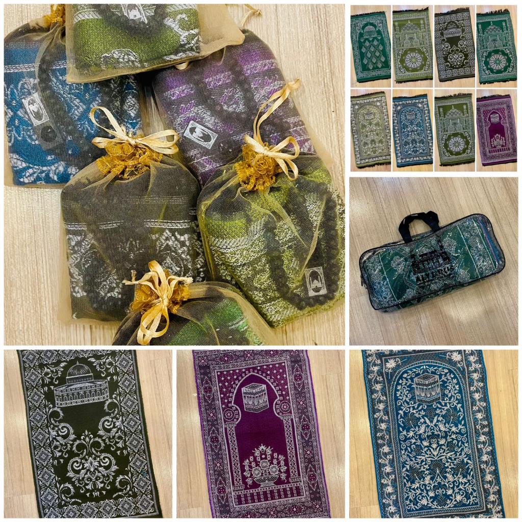 Jual Paket Souvenir Tile Sajadah Alydrus mini / Sajadah Sujud + Tasbih ...