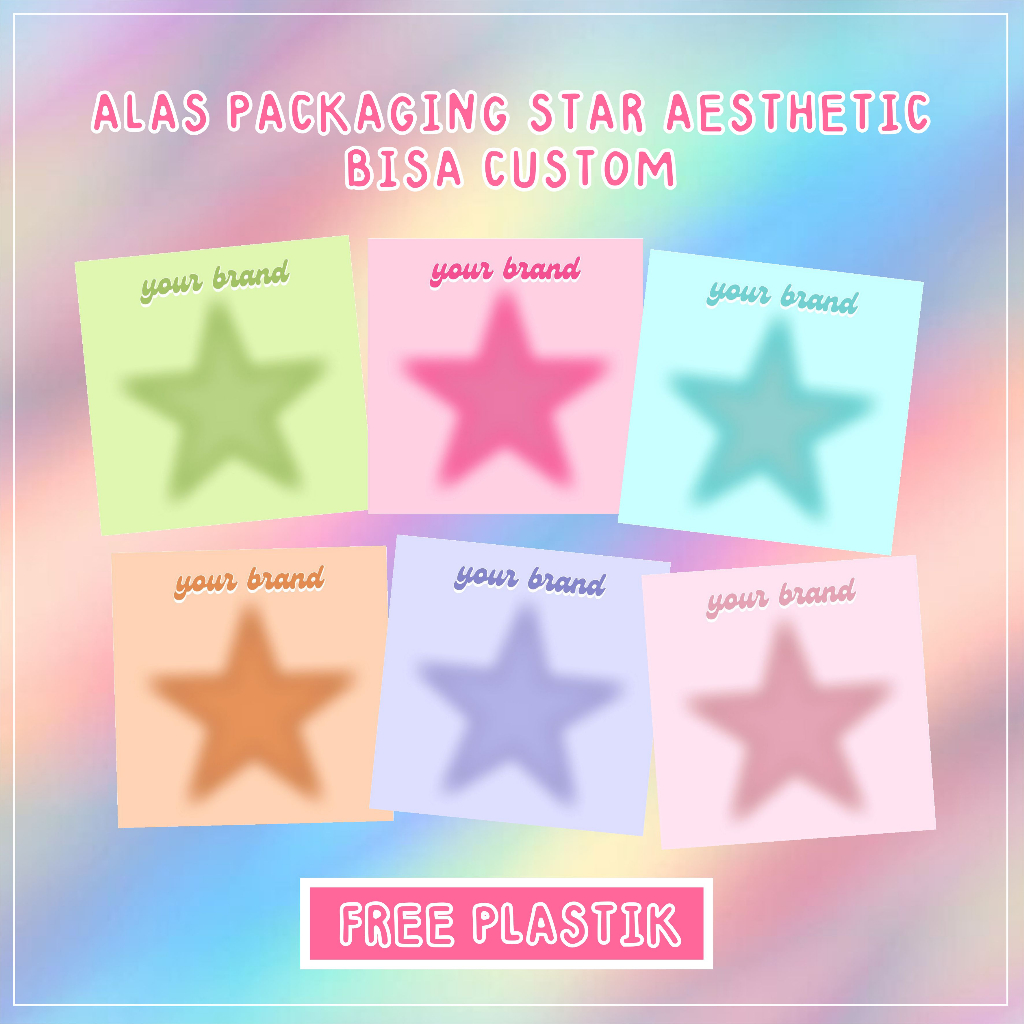 Jual ALAS PACKAGING STAR AESTHETIC VER. | ALAS PACKING BISA CUSTOM ...