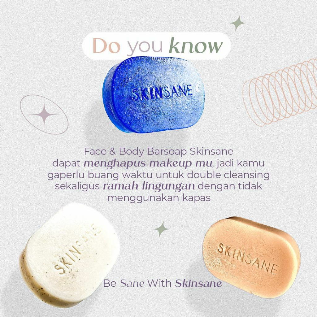 Jual SKINSANE FACE & BODY BARSOAP SABUN WAJAH GLOWING MENCERAHKAN HALAL ...