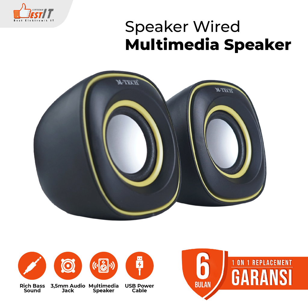 Jual Speaker M-tech Original Multimedia Wired PC Komputer Laptop A1 | Shopee Indonesia