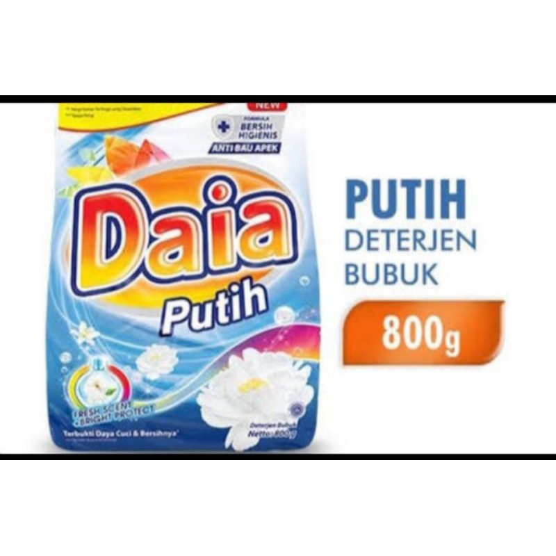 Jual daia isi 800g // daia free piring cantik // daia putih deterjen ...