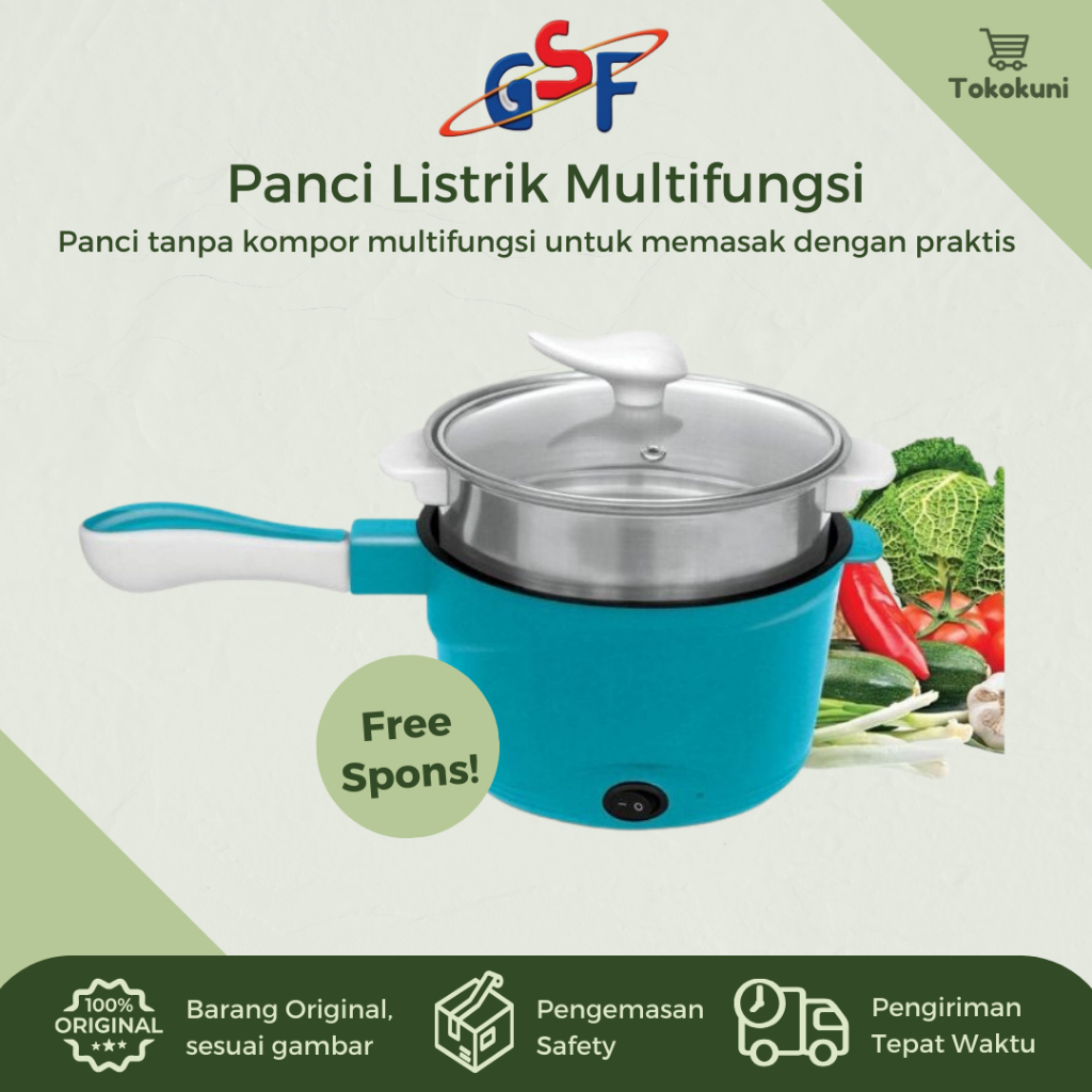Jual Panci listrik serbaguna Panci masak Listrik steaming pan tanpa ...