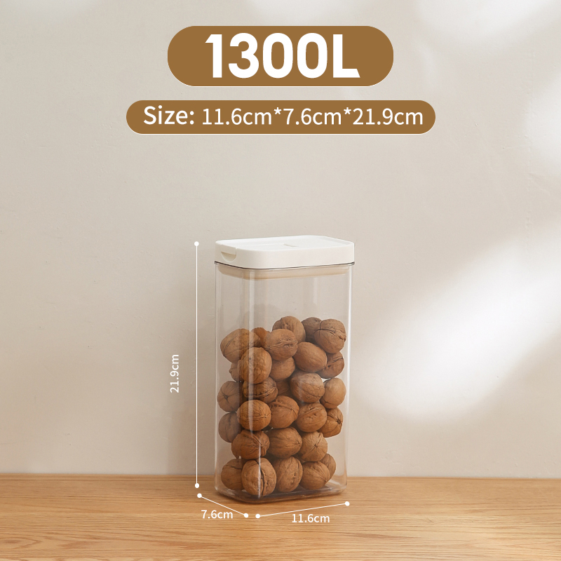 Jual Toples Kedap Udara Putih Food Container Toples Kotak Bening Toples ...