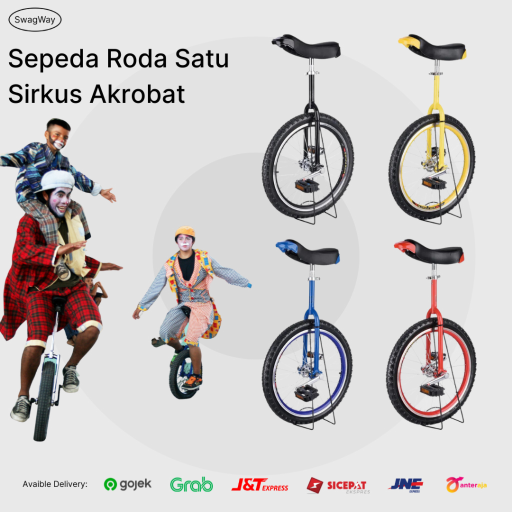 Jual sepeda roda satu 1 sirkus badut unicycle wheel circus 20 inch 20 ...