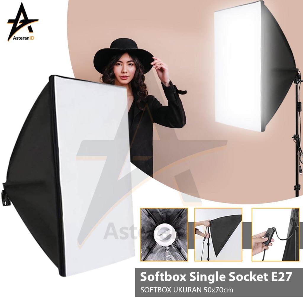 Jual Foto Studio Softbox Single Socket E27 | Shopee Indonesia