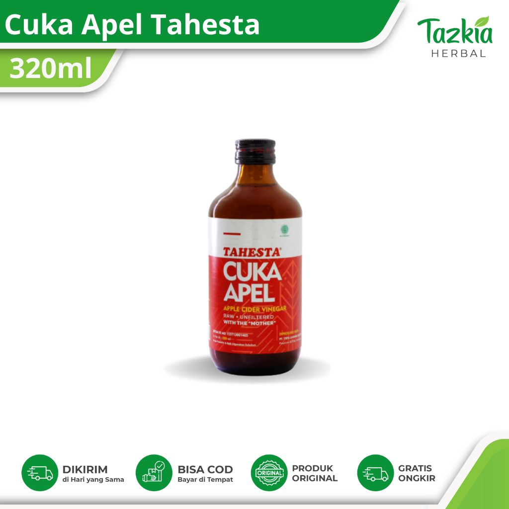 Jual Cuka Apel Tahesta 320ml Asli 100% Original | Shopee Indonesia