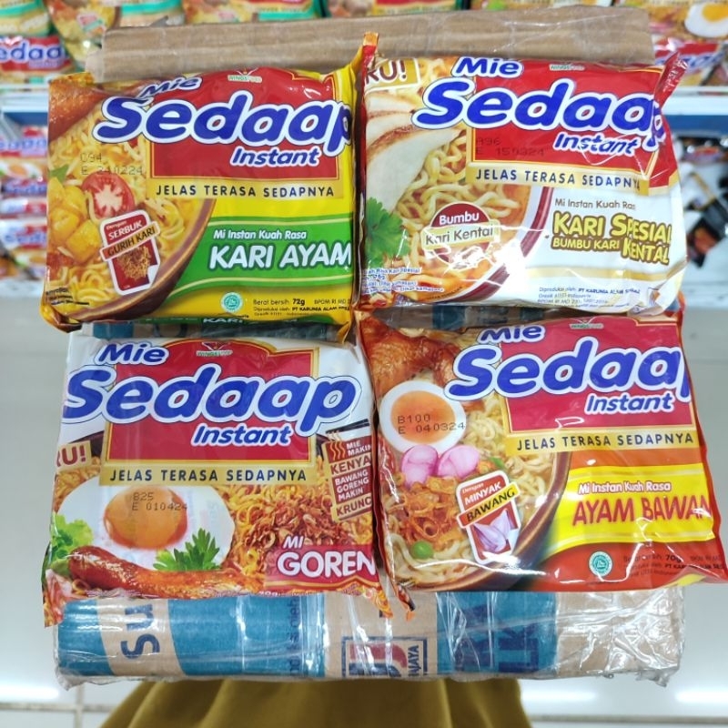 Jual (Isi 4pack) Mie Sedaap Goreng Kare Kuah Mix | Shopee Indonesia