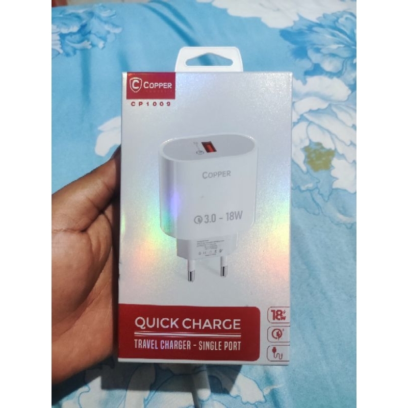 Jual Cas Charger Fast Charging Copper 18watt | Shopee Indonesia