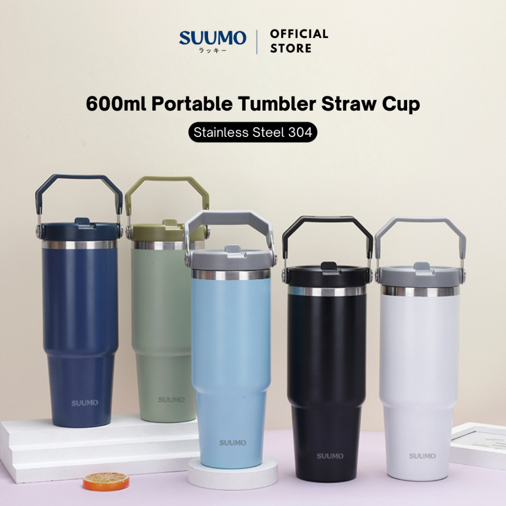 Jual Suumo Tumbler Sedotan 900ml Stainless Steel 304 Premium | Shopee Indonesia