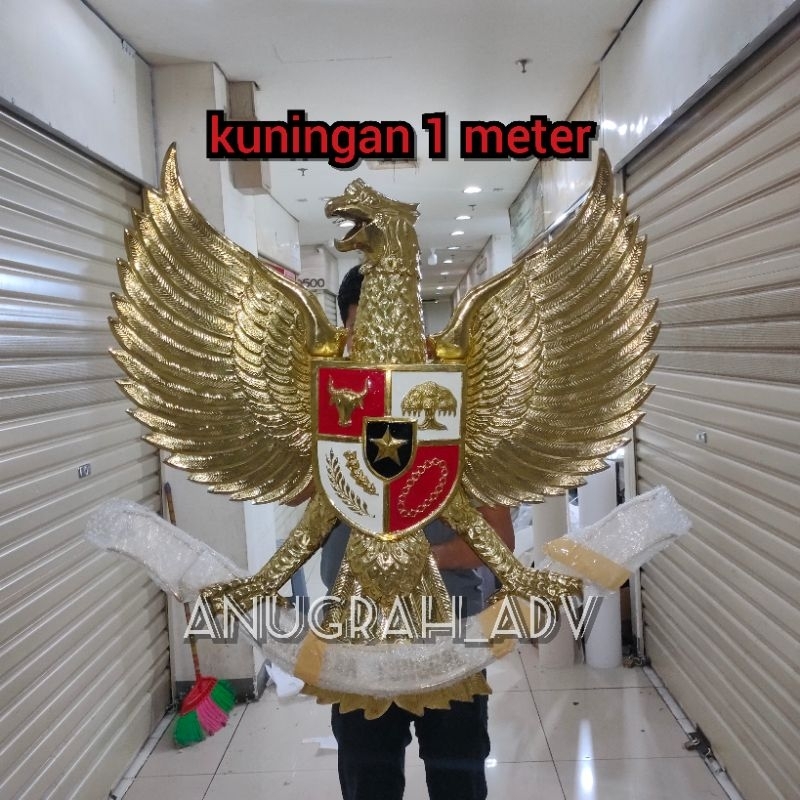 Jual garuda pancasila kuningan ukuran 1 meter | Shopee Indonesia