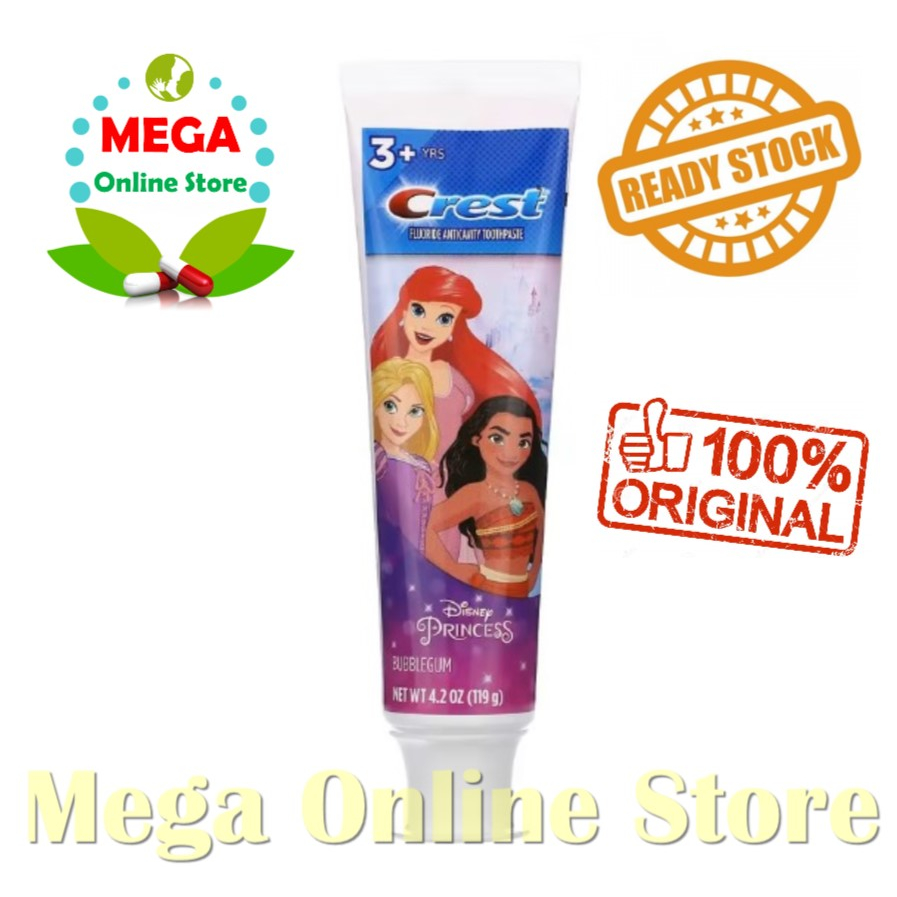 Jual Crest Kids Fluoride Anticavity Toothpaste Disney Princess 119 gr ...