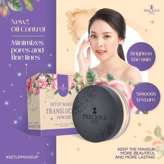 Jual PRECIOUS SKIN Setup Makeup TRANSLUCENT POWDER | Shopee Indonesia