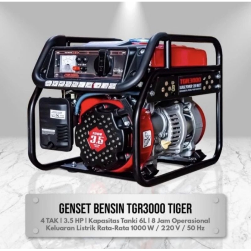 Jual Genset Mini 1000 watt maks 1200 watt Tiger TGR3000 TGR 3000 ...
