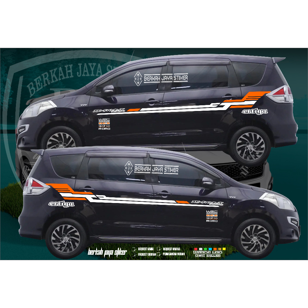 Jual stiker mobil ertiga sticker list Suzuki ertiga keren | Shopee ...
