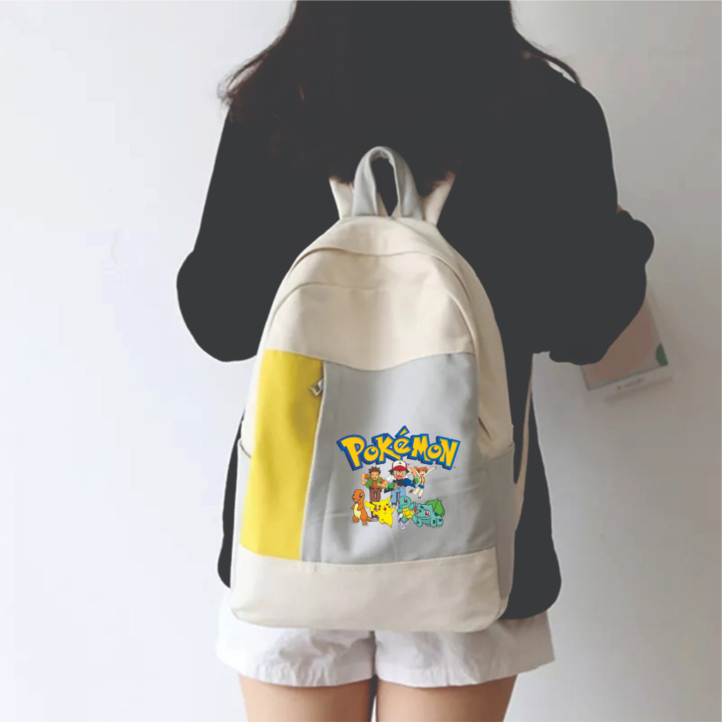 Jual PVJ Tas Pokemon Ransel Sekolah Anak Perempuan SD SMP SMA ...