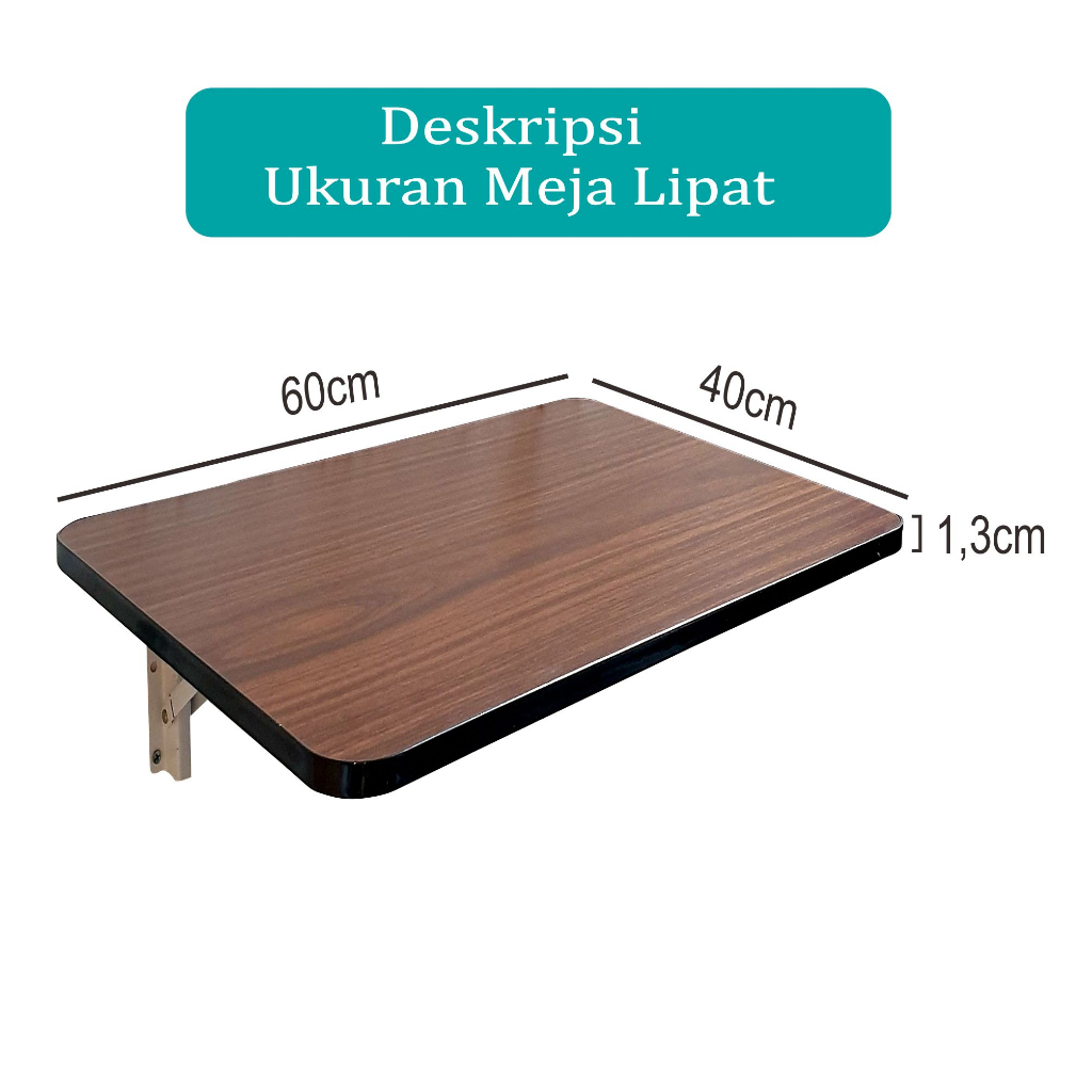 Jual Mega_1688 Meja Lipat Dinding Meja Ambalan 60 x 40 CM MG794 | Shopee Indonesia