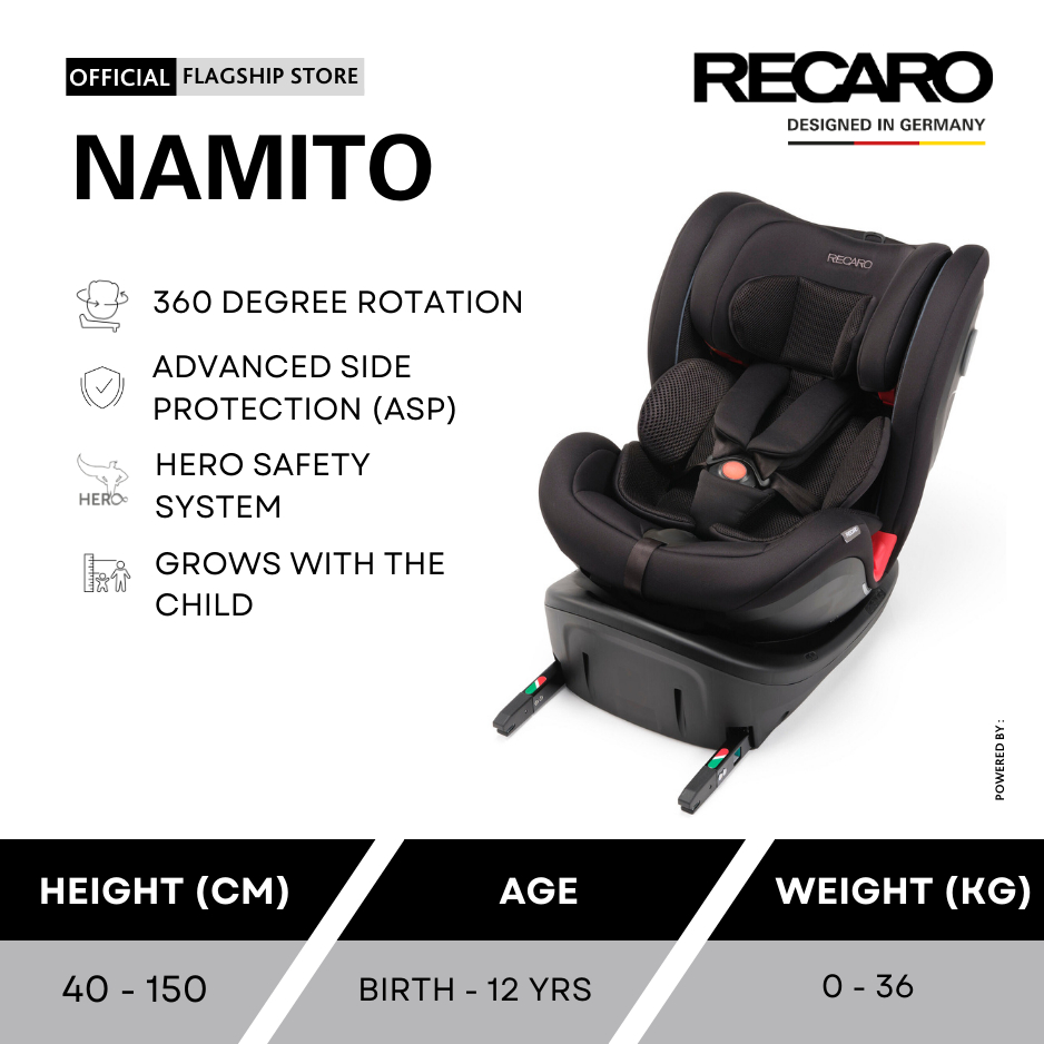 Jual Recaro 360 Spin IsoFix Baby Car Seat - Namito/car seat bayi/car ...