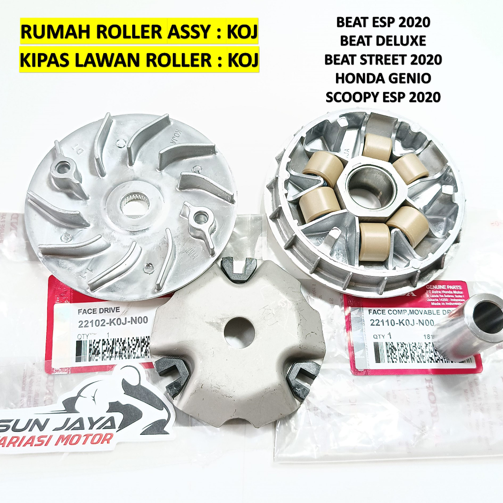 Jual Paket CVT Vanbelt Set Rumah Roller KOJ Beat Deluxe - Genio - Beat ECO LED - bEAT Street NEW ...