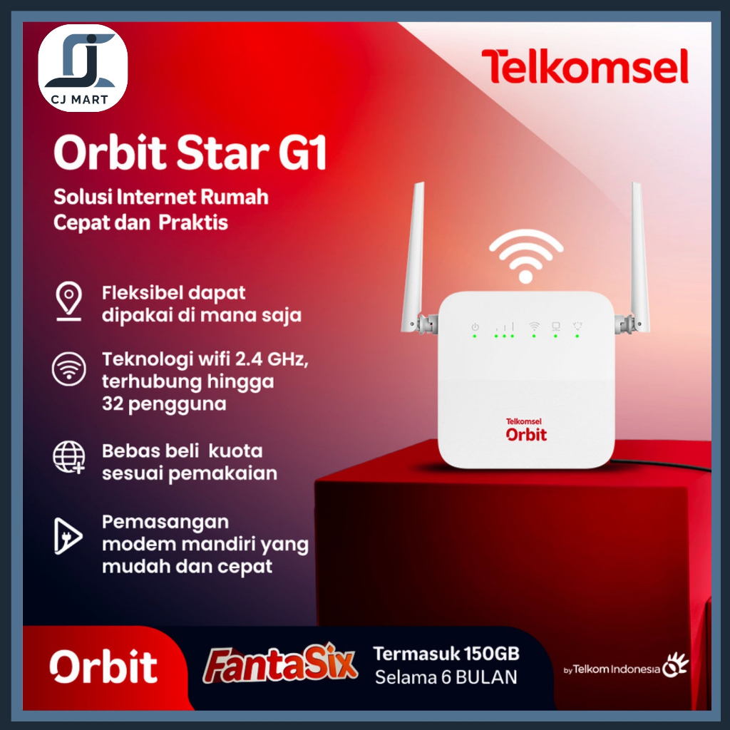 Jual Telkomsel Orbit Star G1 Modem Wifi 4G High Speed Bonus Data ...