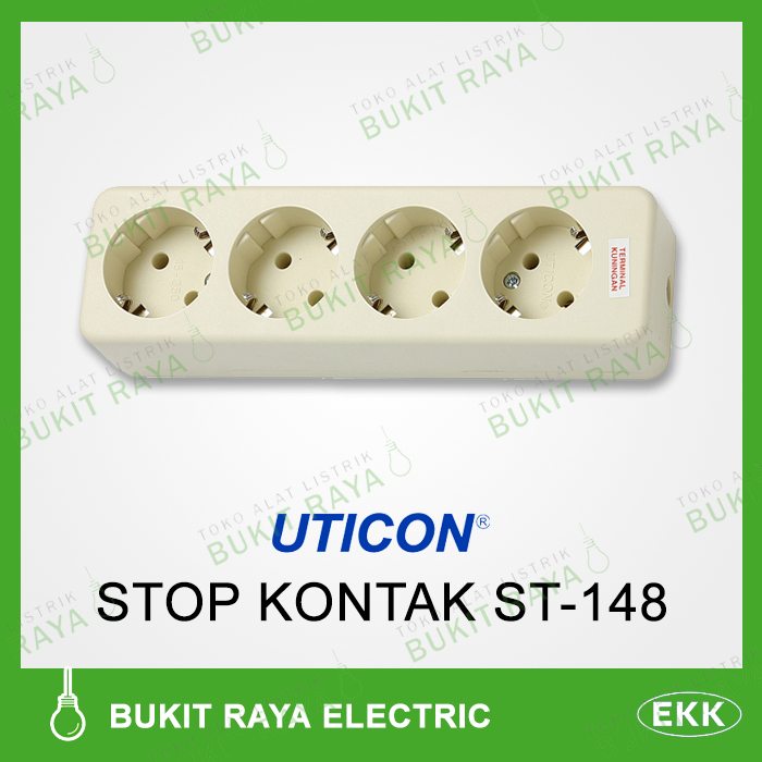 Jual Uticon Stop Kontak Arde 4 Lubang ST-148 | Shopee Indonesia