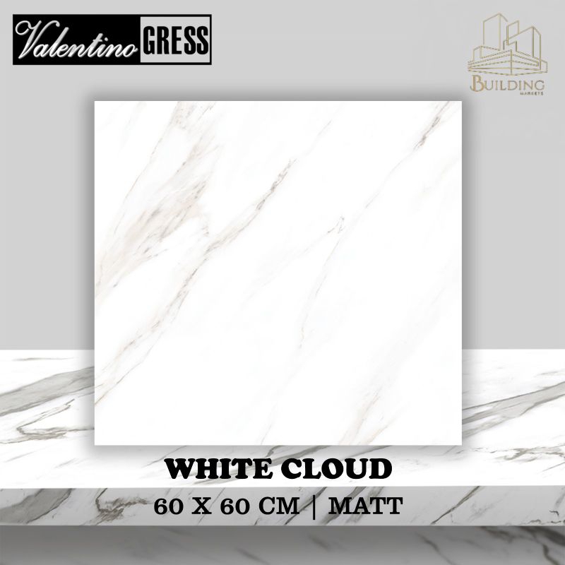 Jual Granite Lantai 60x60 WHITE CLOUD/MATT/STONE/CARPORT/VALENTINO ...