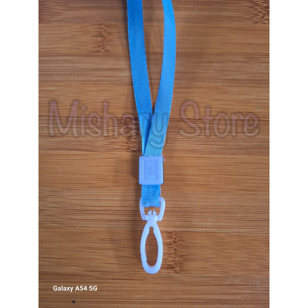 Jual Tali gantungan ID card 1cm tali badge ID nilon Name Tag ujung ...