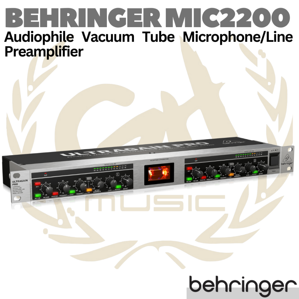 Jual BEHRINGER ULTRAGAIN PRO MIC2200 V2 Vacuum Tube Mic / Line ...