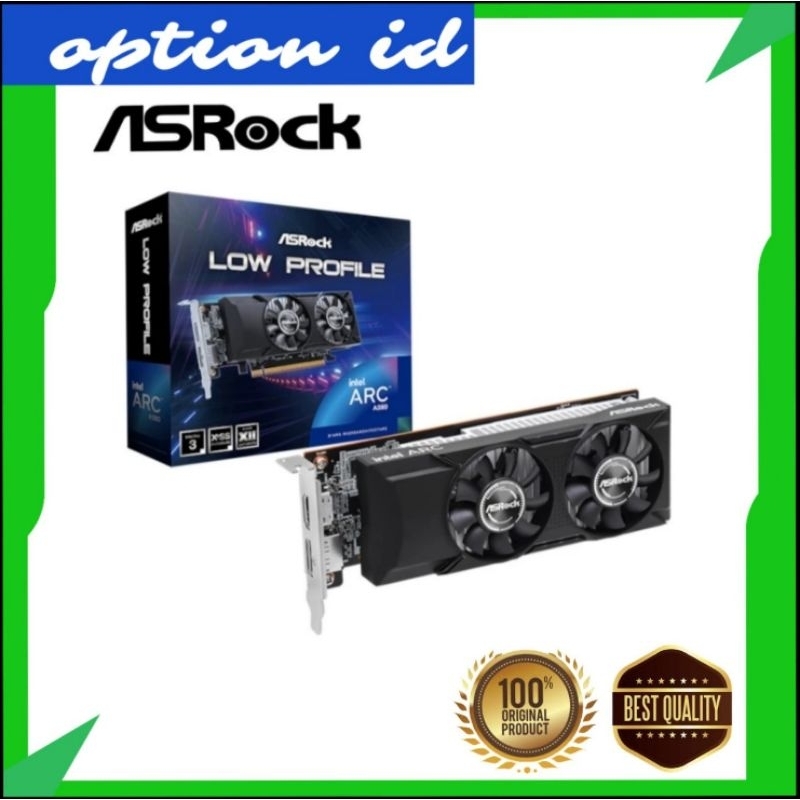 Jual VGA ASRock Intel ARC A380 LOW PROFILE 6G | ARC 3 LP 6GB GDDR6 ...
