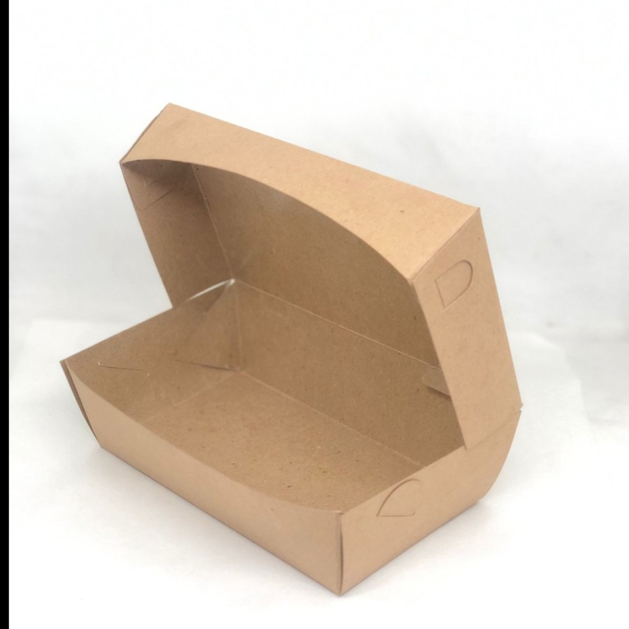 Jual Okey Paper Lunchbox Kraft Large 50 pcs 20X13X5 cm Coklat Laminasi ...