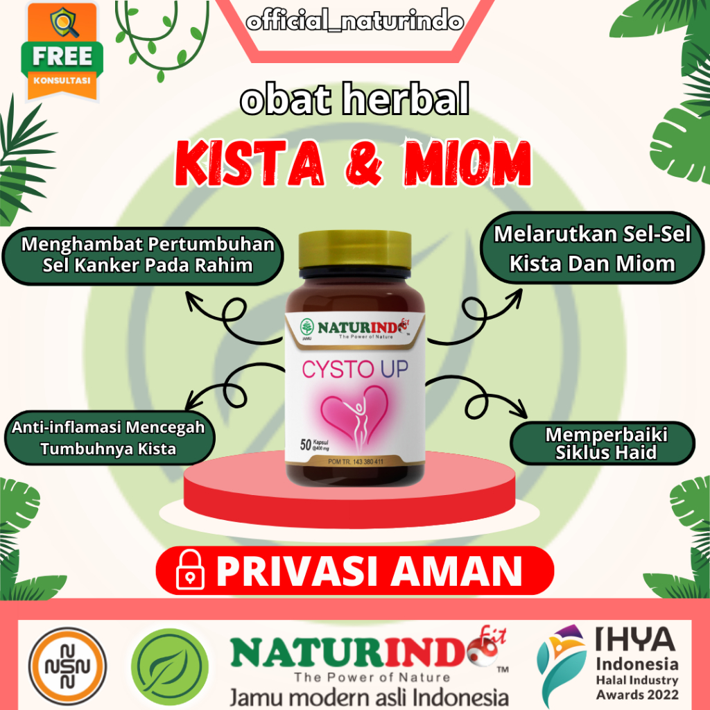 Jual herbal Kista Ovarium Bartholin Kista Ganglion Tumor Jinak Myom ...
