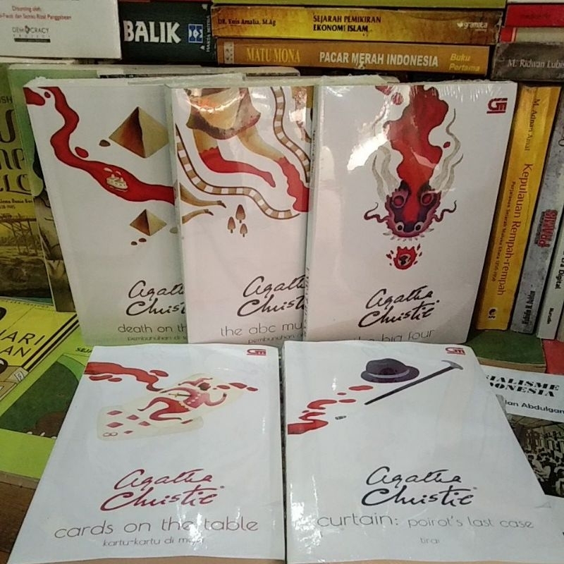 Jual Paket 5 Buku Agatha Christie : Empat Besar, Pembunuhan ABC, Tirai ...
