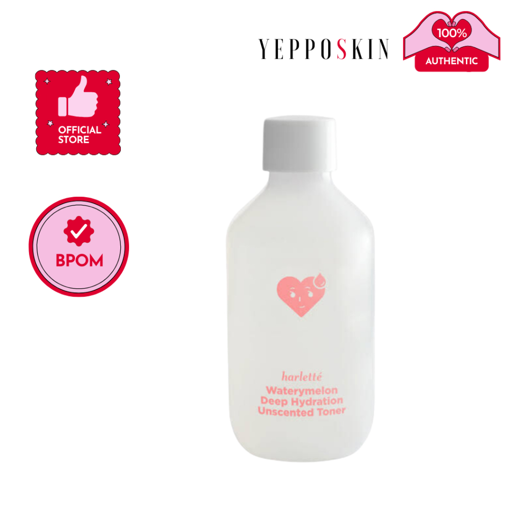 Jual Harlette Waterymelon Deep Hydration UNSCENTED Toner 100ml | Shopee ...