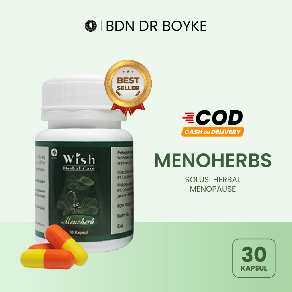 Jual WISH MENOHERB -Menopause-Pramenopause- Original by BOKYE- Herbal ...