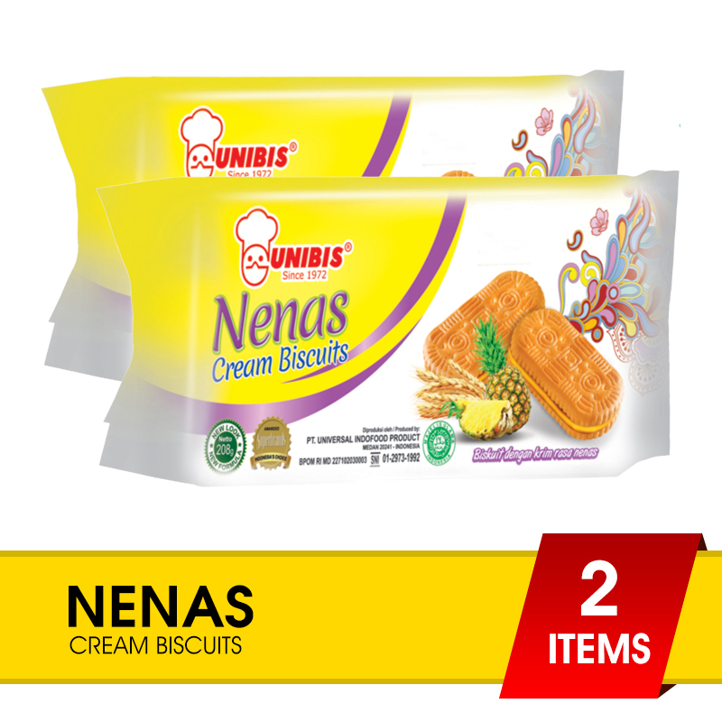 Jual Unibis Rose Nenas Sandwich 208 g (2 pcs) | Shopee Indonesia