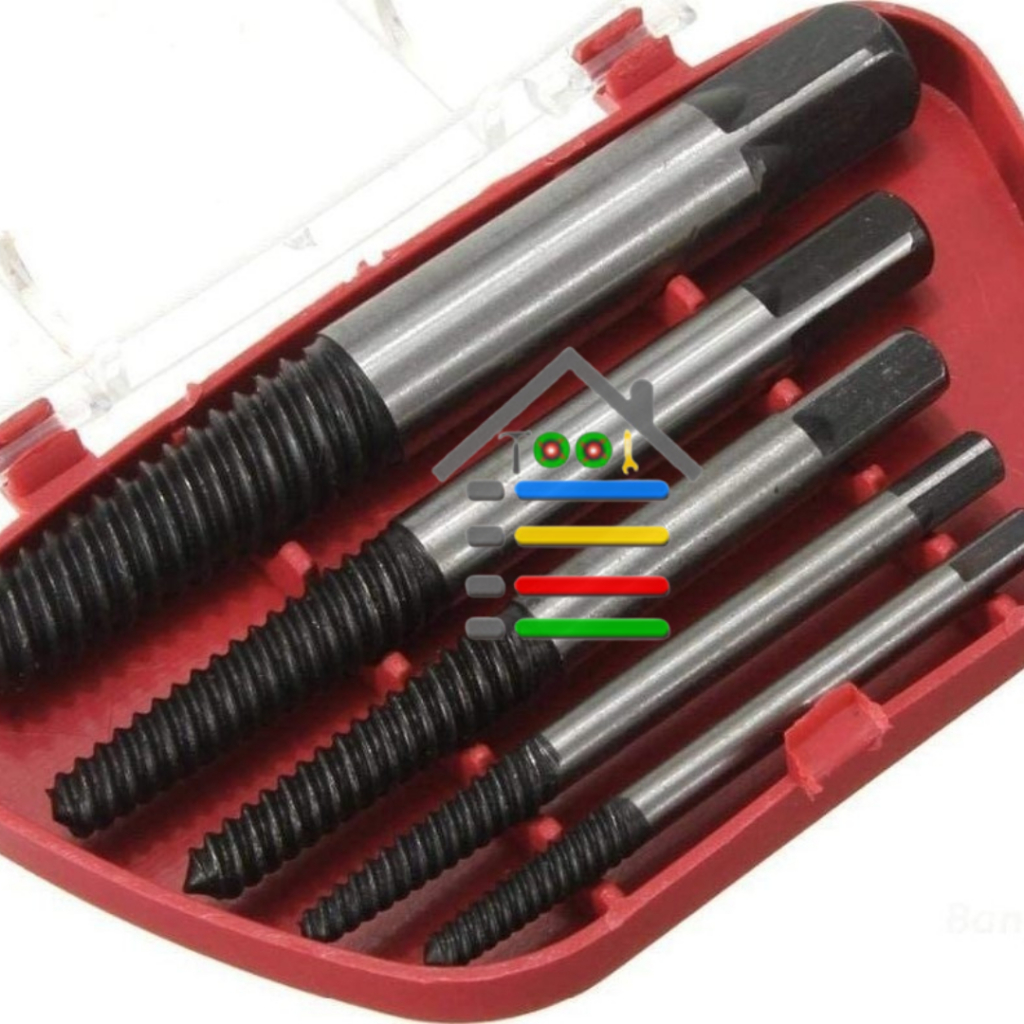Jual Bolt Extractor Pembuka Baut Rusak Patah Tap Bolak Balik Set 5Pc ...
