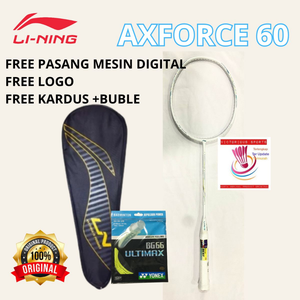 Jual RAKET LINING BADMINTON BULUTANGKIS LINING AX FORCE AXFORCE 60 ...
