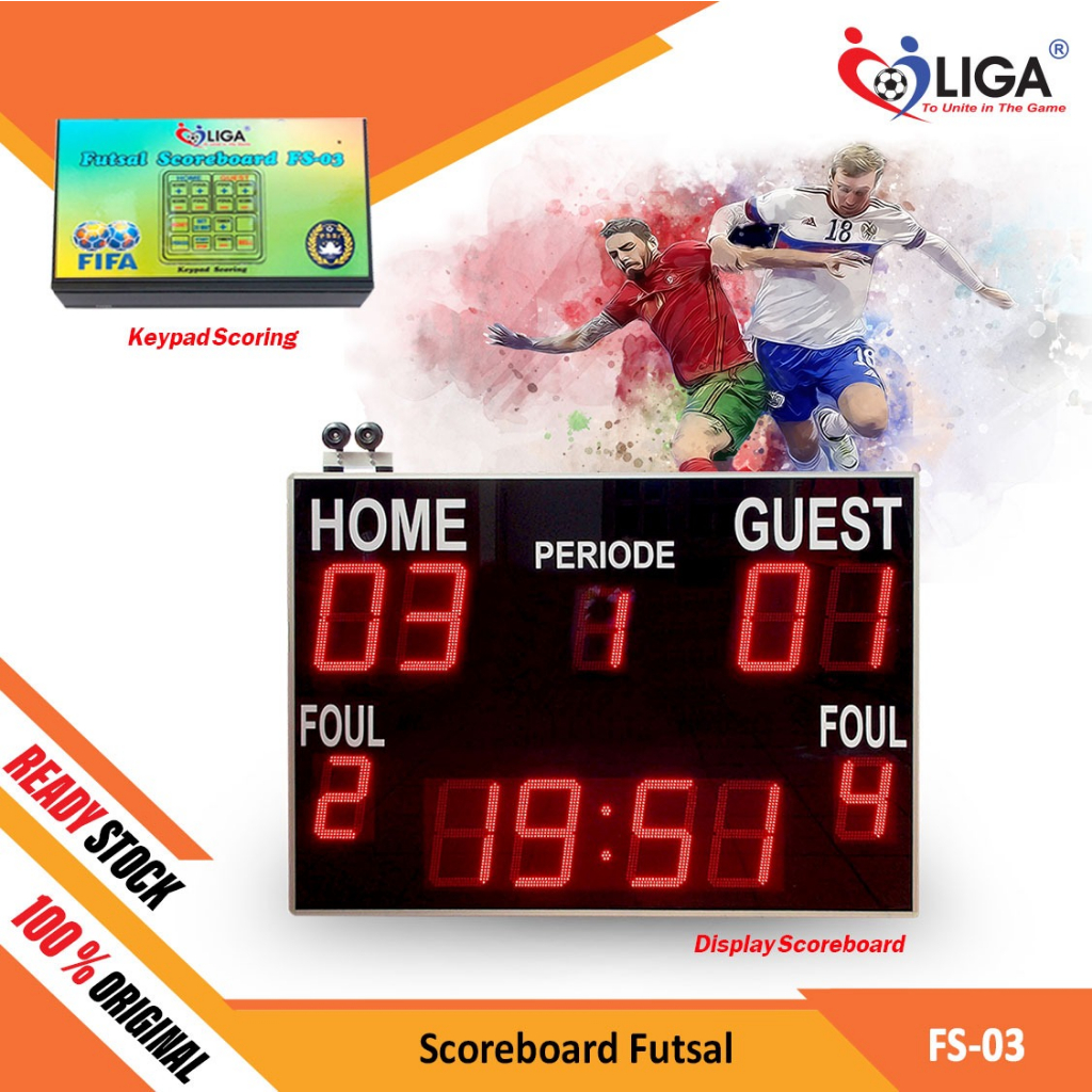 Jual Scoreboard Futsal FS-03-LIGA | Shopee Indonesia